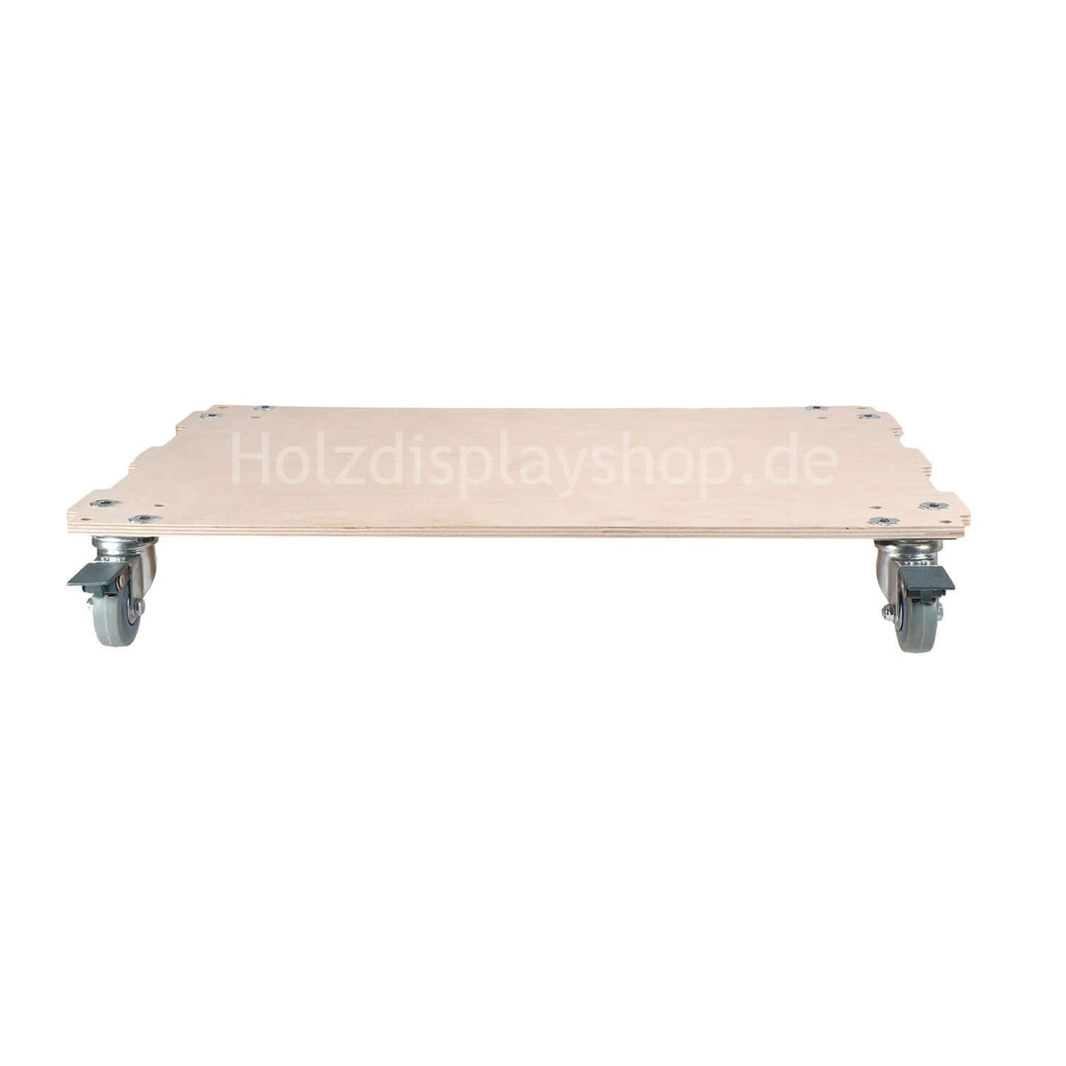 Sockelplatte mit Rollen 1/4 Chep – holzdisplayshop.de